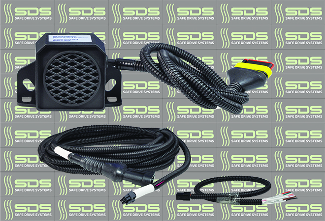 Multi-Function Alarm (Left, Right and Reverse) with 5M Conduited Cable ...