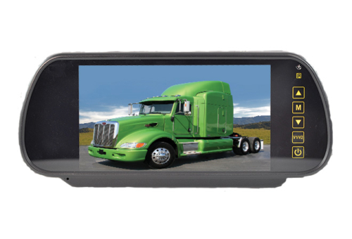 7" 2AV Mirror Monitor D1 - Clip-On (MM-7C) - Safe Drive Systems