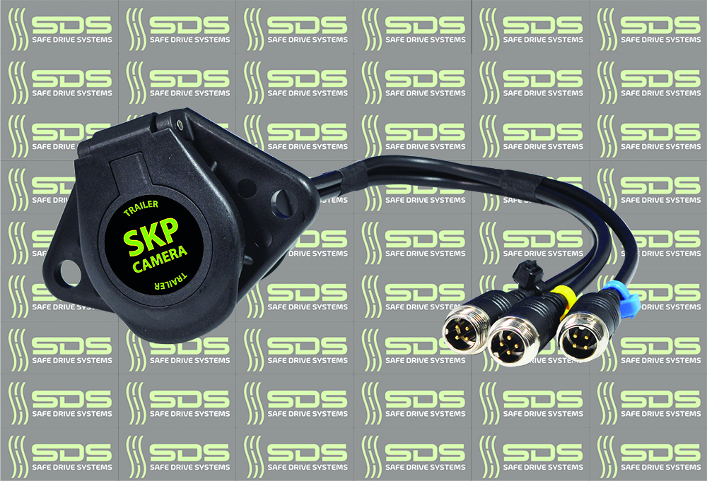 3 Camera Inverted Suzi Cable for Trailer (Male) - Safe Drive Systems