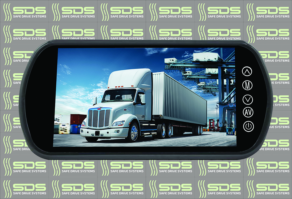 AHD 7" 2AV Mirror Monitor with Auto Dimming - Includes Universal Mount ...