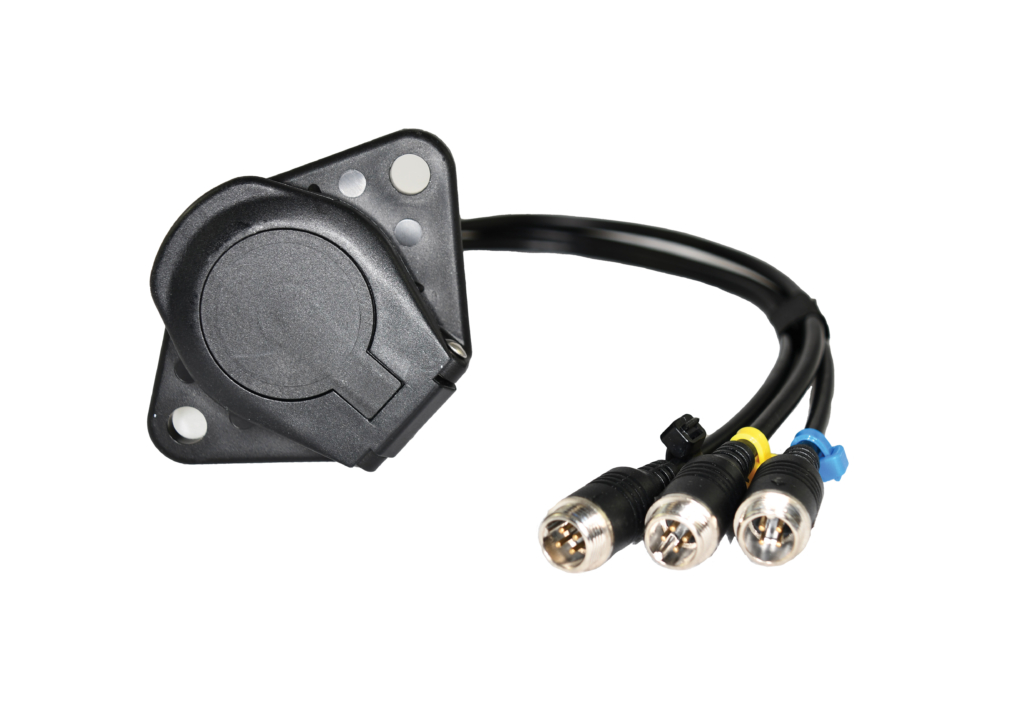3 Camera Standard Suzi Cable for Trailer (Male) - Safe Drive Systems