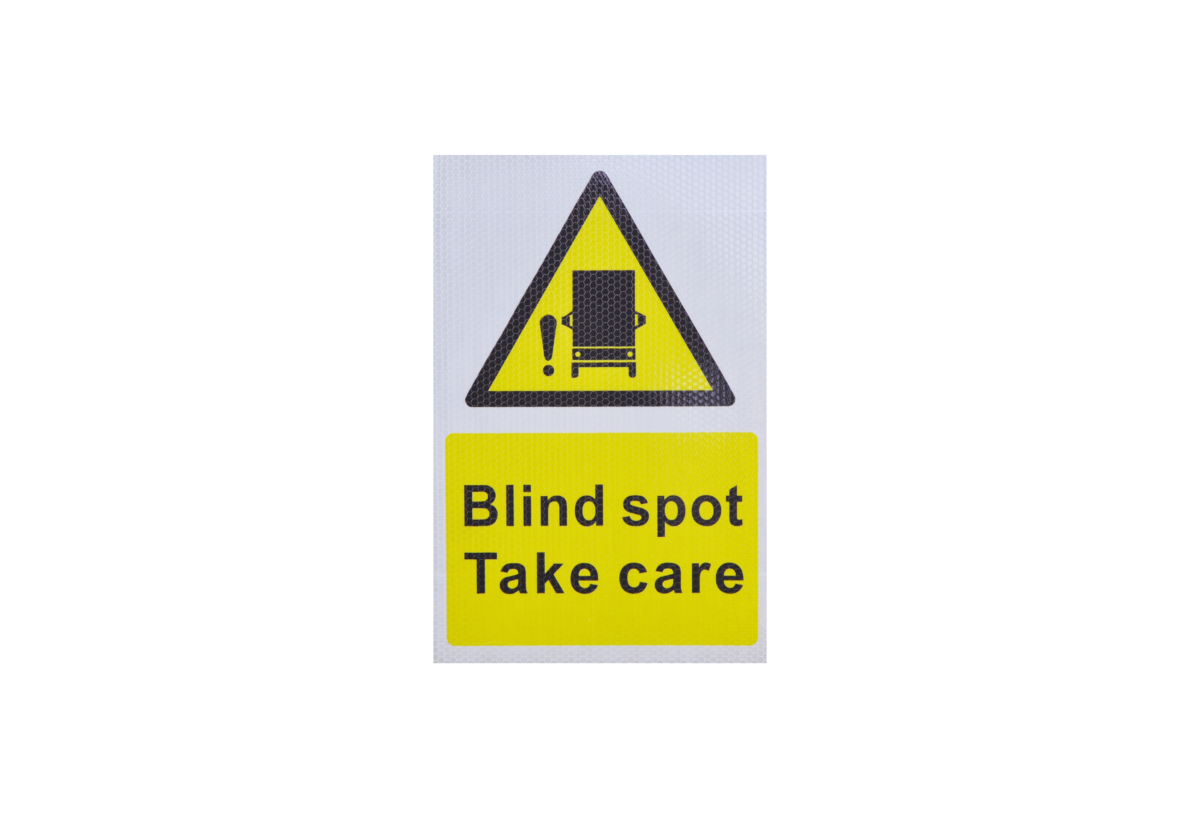 A4 Blind Spot Sticker - Safe Drive Systems