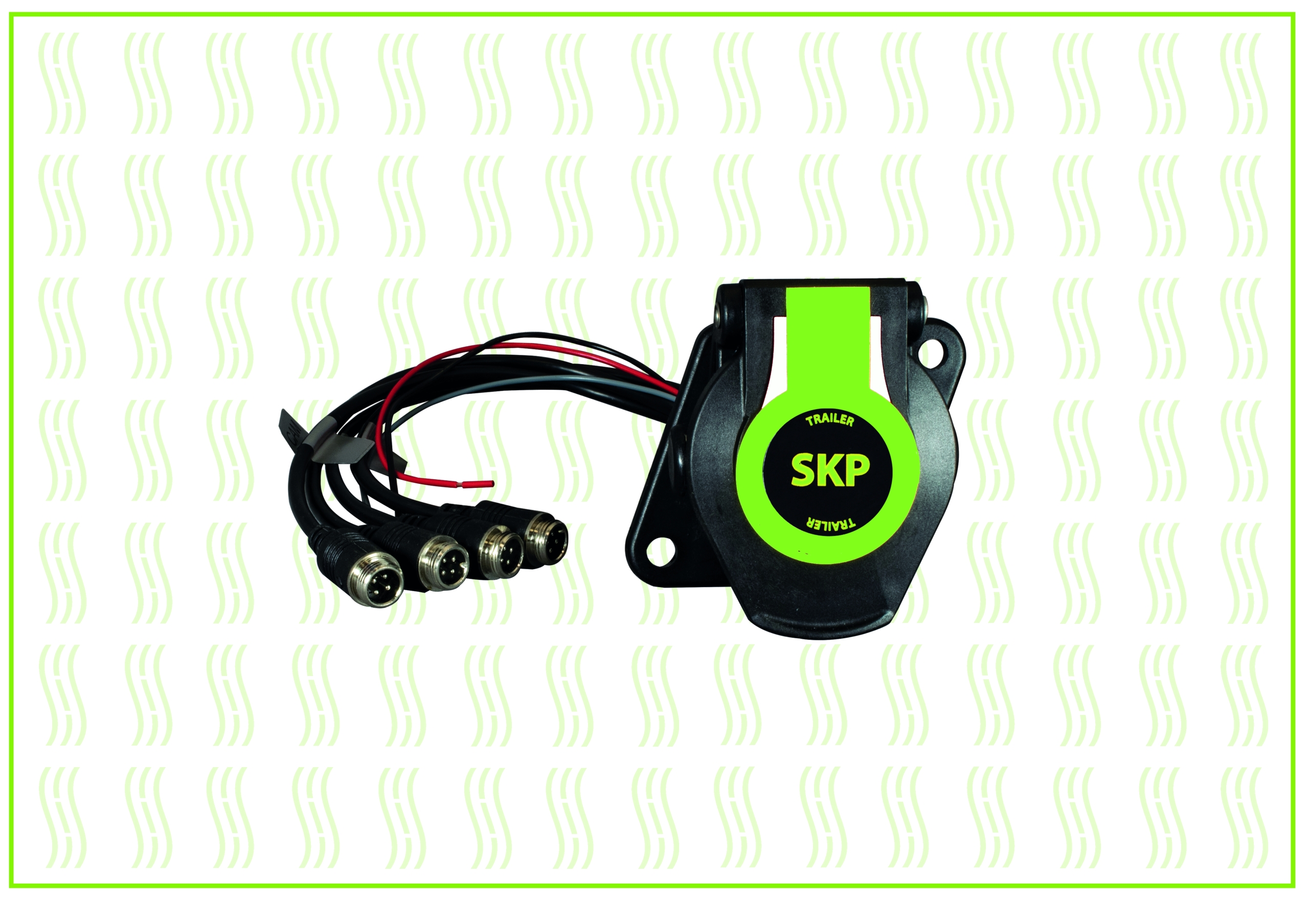 4 Camera Suzi Connector for Trailer (Male) - Safe Drive Systems